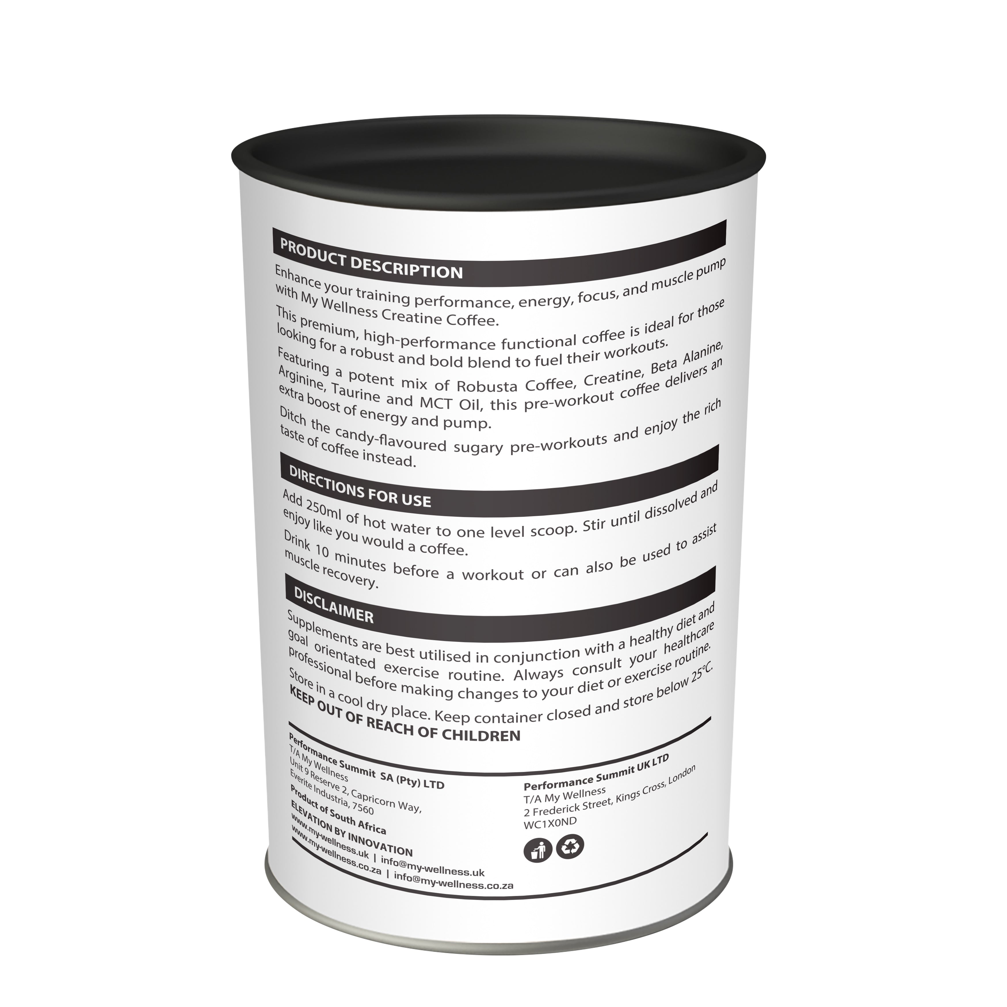 My Wellness Super Bullet Creatine Coffee 400g