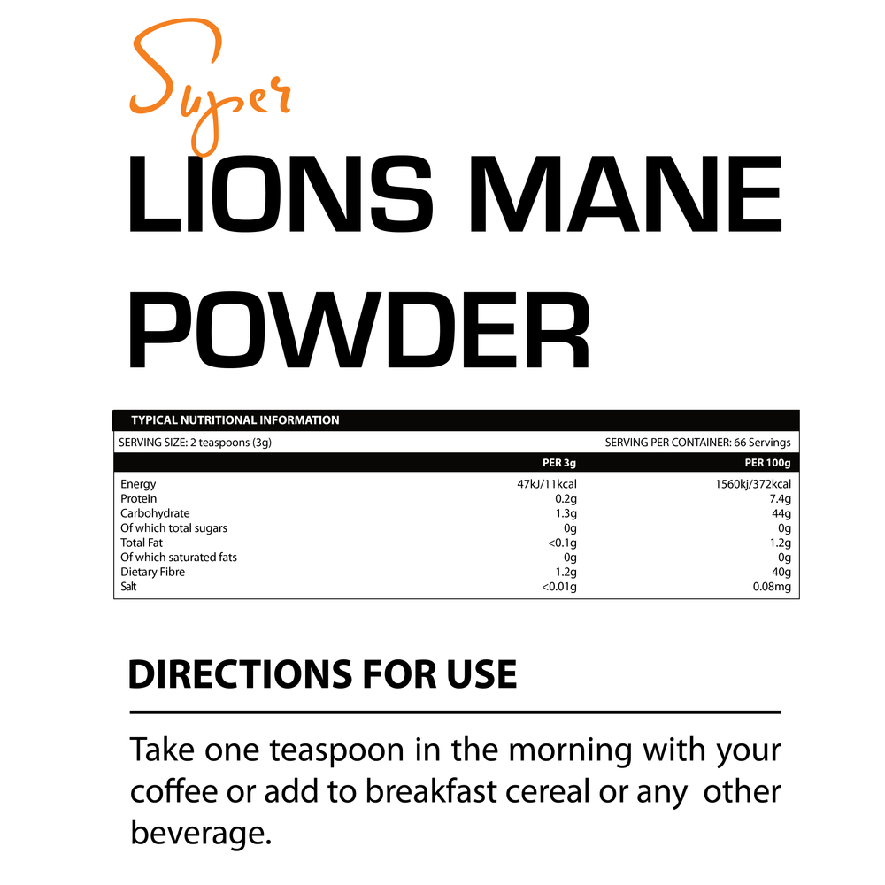 My Wellness Super Lions Mane Powder 200g